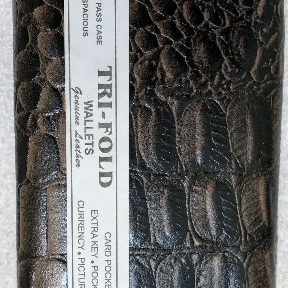 Genuine Leather | Other | Nwt Brazilian Brown Genuine Leather Trifold ...